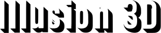 Illusion 3D font by Waie Jijie | FontRiver