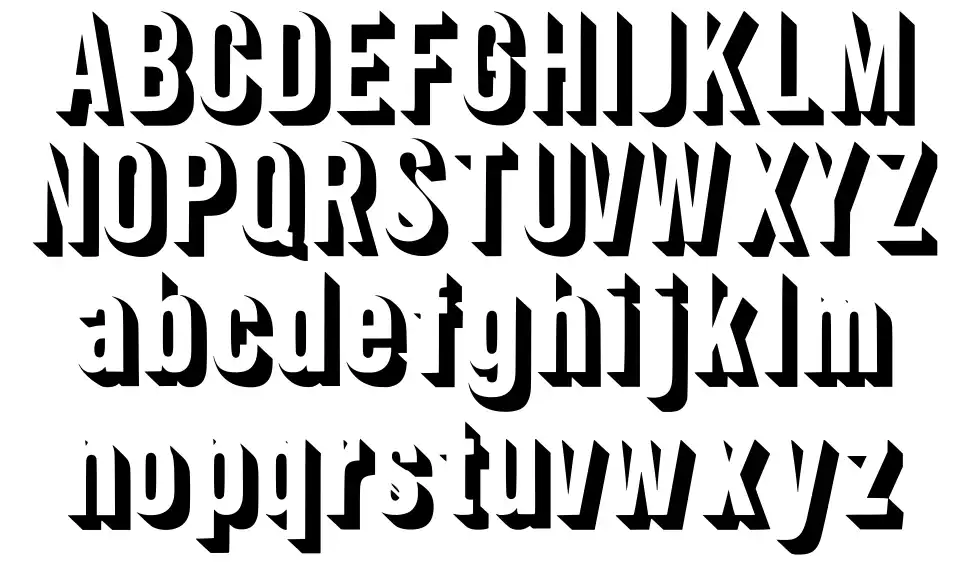 Illusion 3D font by Waie Jijie | FontRiver