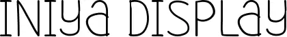 Iniya Display font by Amru ID | FontRiver