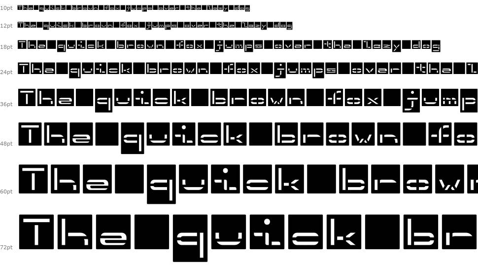 Inverted Stencil font by Thor Christopher Arisland | FontRiver