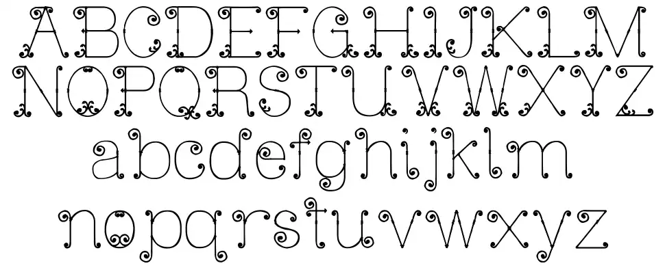 Iron Gate font by Julie Boswell | FontRiver