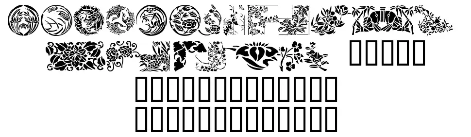 Japanese Designs font by Denise Clendenin | FontRiver