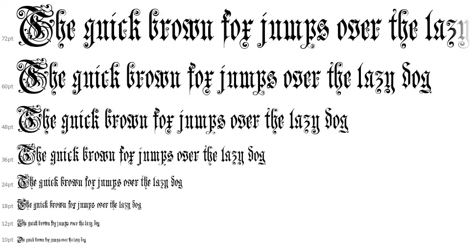 Jena Gotisch font by Peter Wiegel | FontRiver
