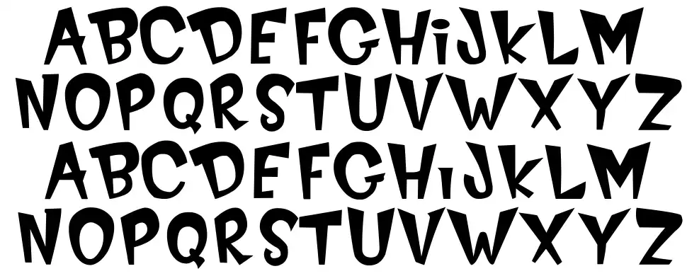 Fuente Jersey Devil diseñada por Rúben F.