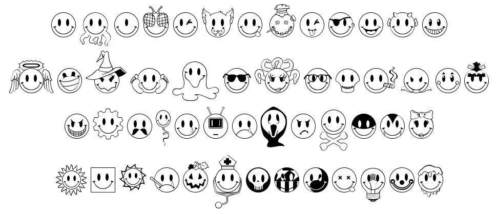 JLS Smiles Sampler font by James Stirling | FontRiver