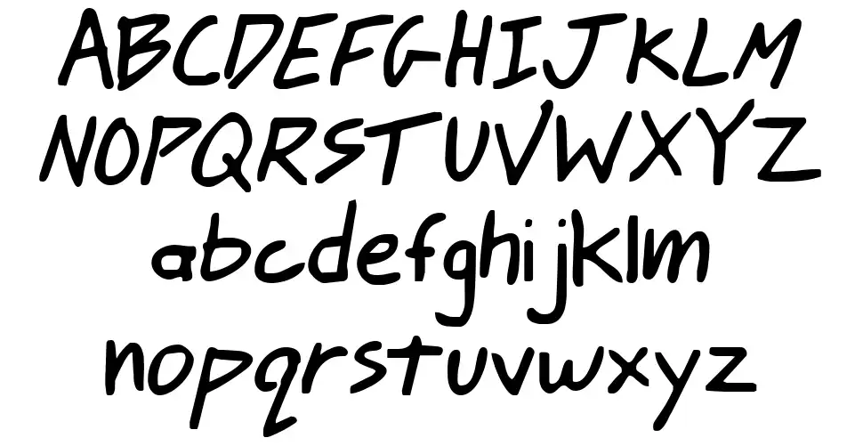 Johnny Mac Scrawl BRK font by Ænigma | FontRiver