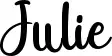 Julie font by Andang Prasetyo - FontRiver