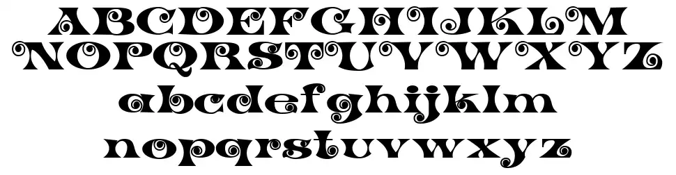 K22 Spiral Swash font by Toto | FontRiver
