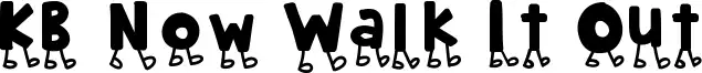 KB Now Walk It Out font by Khrys Bosland | FontRiver