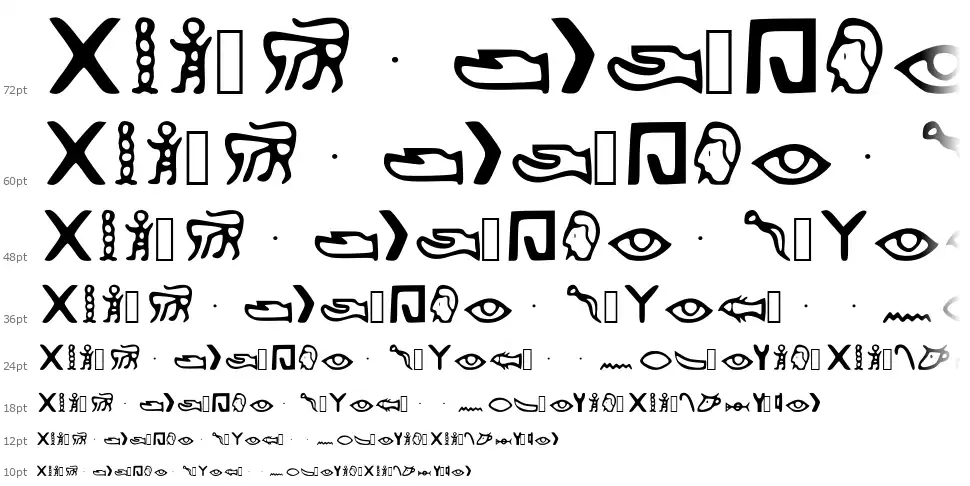 Kemetic Alphabet 3.200 BCE font by Kemetic 3200 BCE | FontRiver