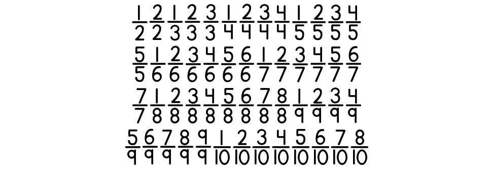 KG Traditional Fractions font by Kimberly Geswein | FontRiver