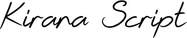Kirana Script font by Thomas Joko Purba | FontRiver