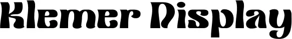 Klemer Display font by Prioritype Co | FontRiver