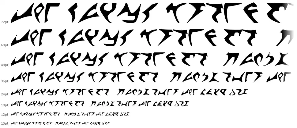 Klingon font by kaiserzharkhan | FontRiver