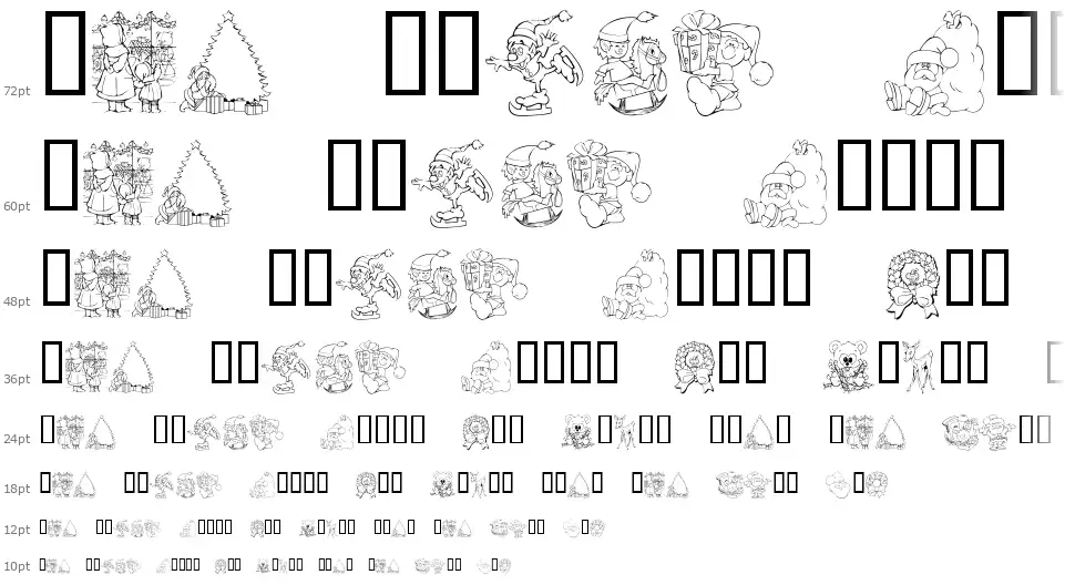 KR Christmas Color Me font by Kat's Fun Fonts | FontRiver