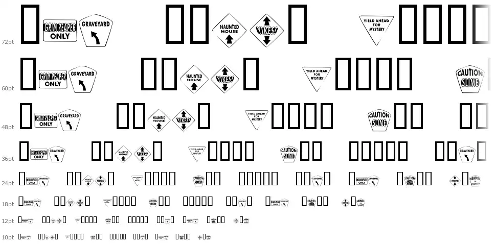 KR Halloween Signs font by Kat's Fun Fonts | FontRiver