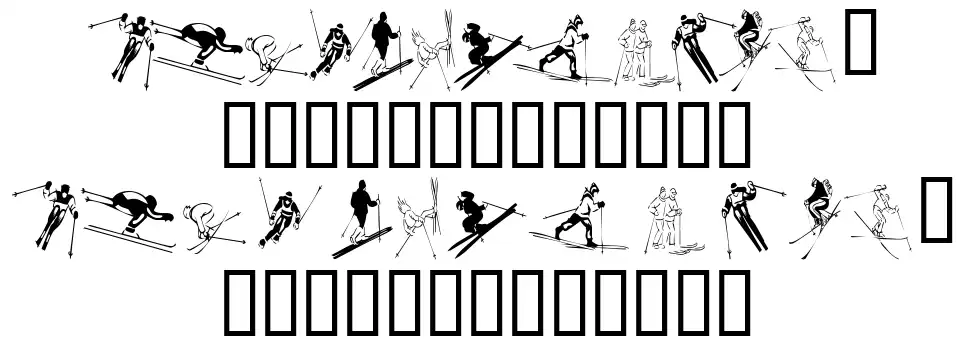 KR Ski font by Kat's Fun Fonts | FontRiver
