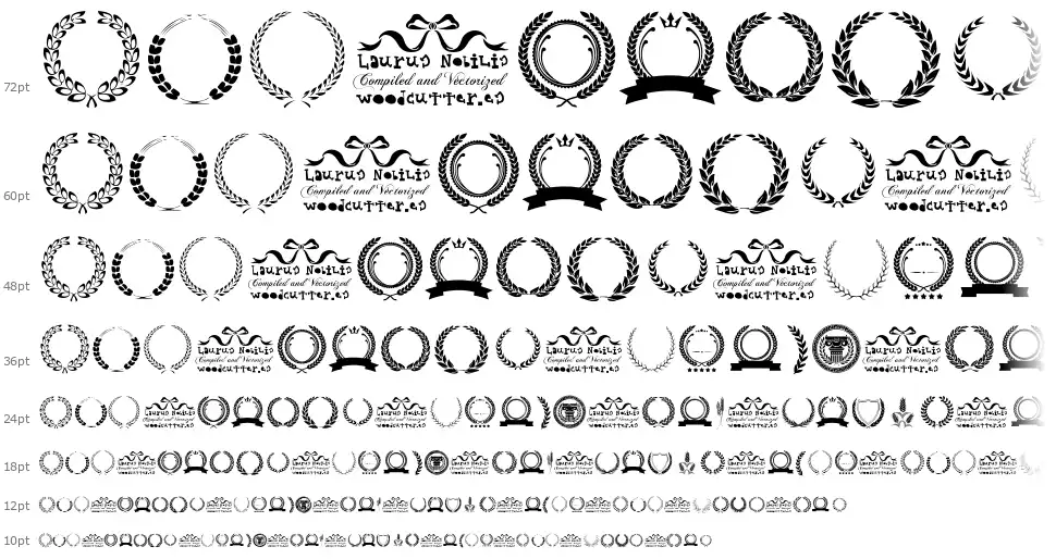 Laurus Nobilis font by Woodcutter | FontRiver