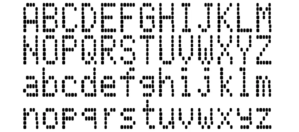 LCD AT&T Phone Schriftart zum kostenlosen Download