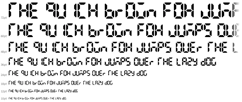 LCD AT&T Phone Time/Date font by Colonel Sanders | FontRiver