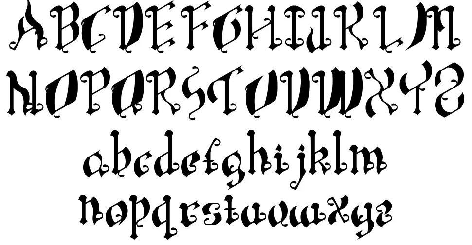 Gothic Number Fonts