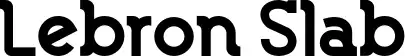 Скачать Шрифт Lebron Slab от ikiiko type Бесплатно