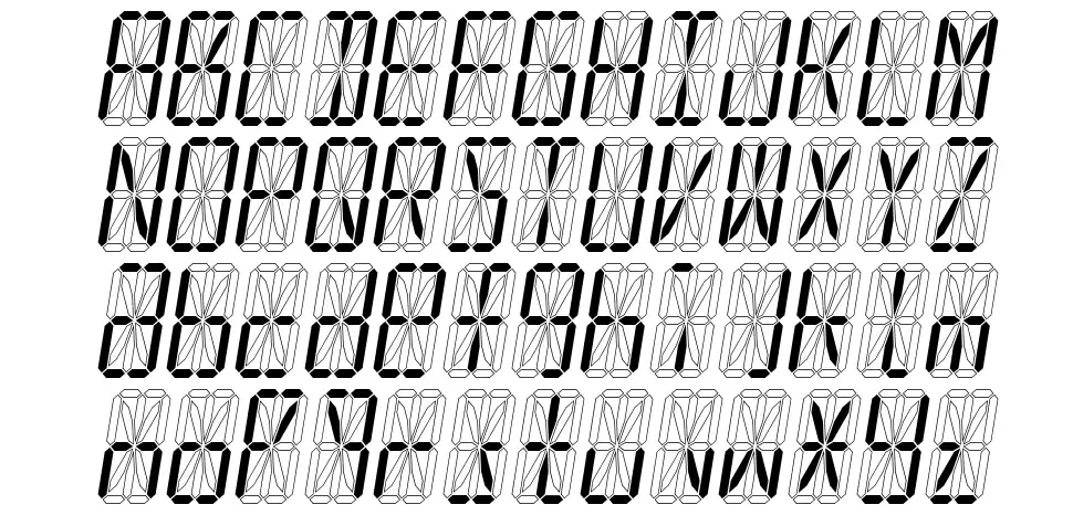 Led16sgmnt font by Rizki Alisaptamarza | FontRiver