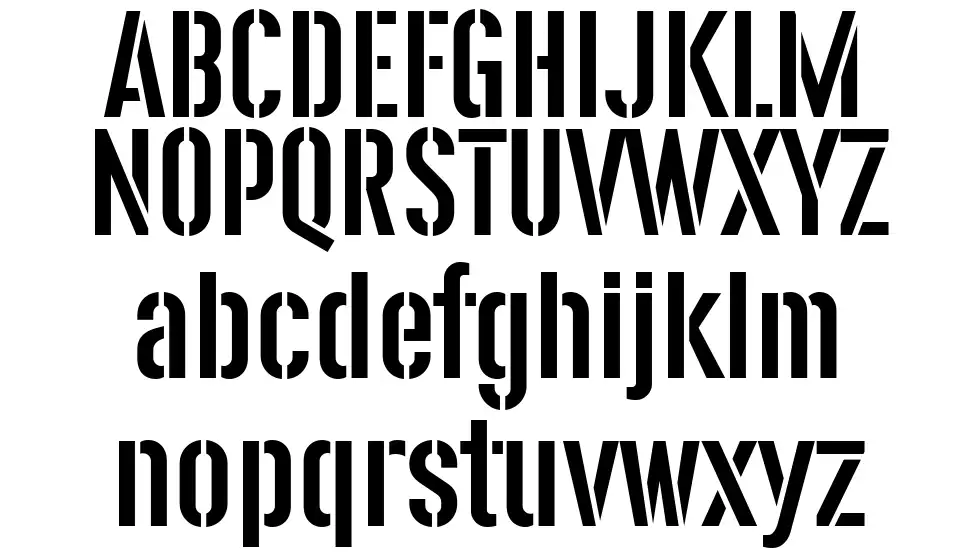 Legal Vandal Stencil font by Levi Szekeres | FontRiver