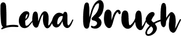 Lena Brush font by Denny Subagja - FontRiver