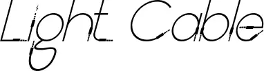 Light Cable font by RaisProject | FontRiver