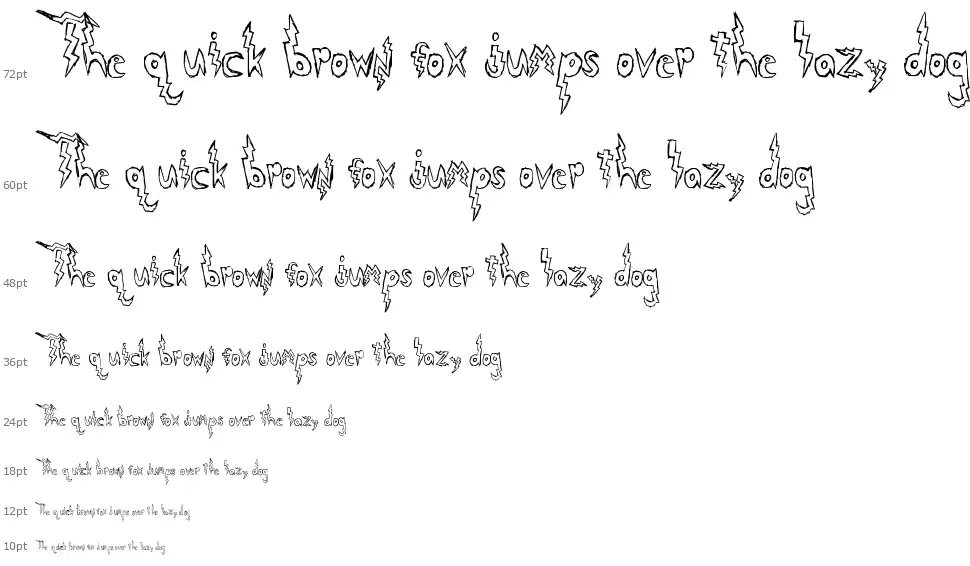 Lightning Strike font by Ruark Brumbaugh | FontRiver