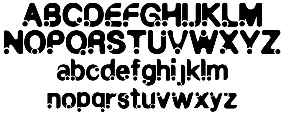 Linked font by Display Studio | FontRiver