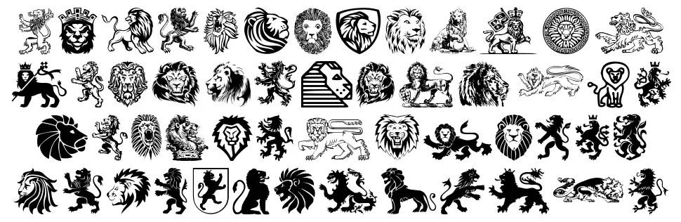 Lions font by Woodcutter | FontRiver