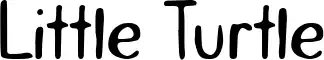 Little Turtle font by Zansari | FontRiver