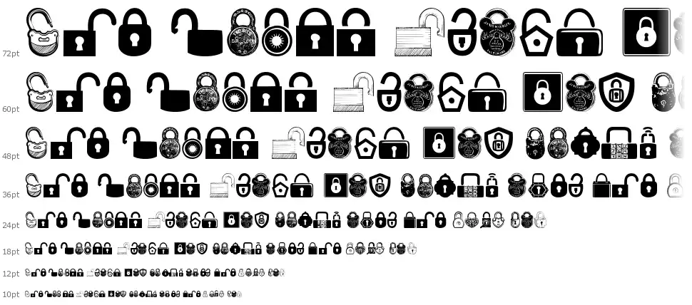 Lock font by Woodcutter | FontRiver