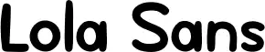Lola Sans font by Don Marciano | FontRiver