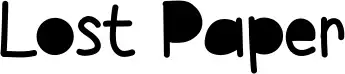 Lost Paper font by Khurasan | FontRiver