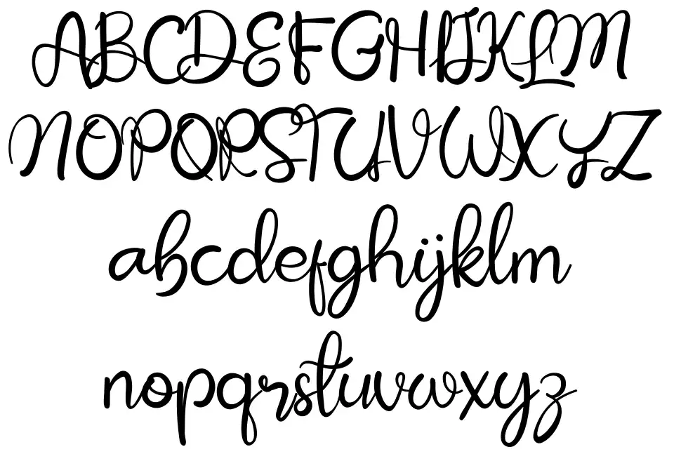 Love Yellow font by Kateeng Ciu | FontRiver