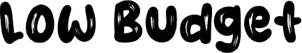 Low Budget font by Khurasan | FontRiver