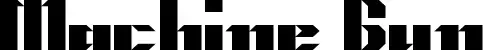 Machine Gun font by weknow | FontRiver
