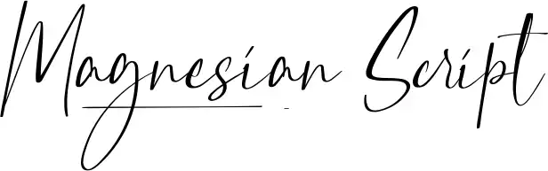 Magnesian Script font by Calligraphy Fonts | FontRiver