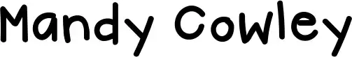 Mandy Cowley font by Mandy Cowley | FontRiver