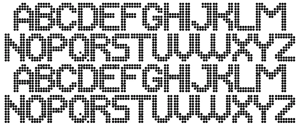 Many Dots font by VinType | FontRiver