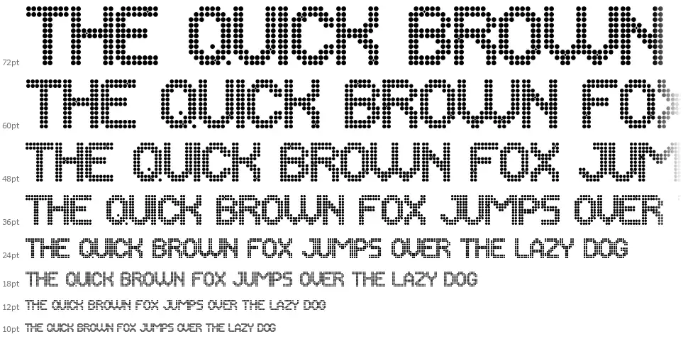 Many Dots font by VinType | FontRiver