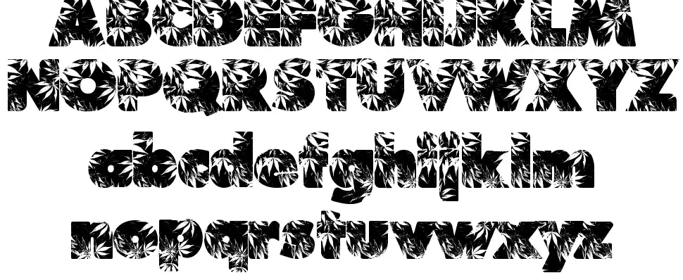 Marijuana Schriftart zum kostenlosen Download
