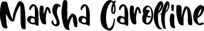 Marsha Carolline font by Creakokun Studio | FontRiver
