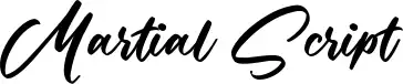 Martial Script font by Colative Studio | FontRiver