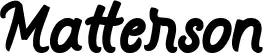 Matterson font by Display Studio | FontRiver