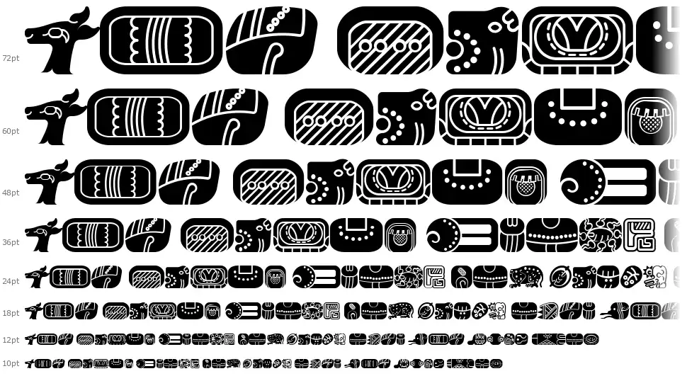 Mayan Style Font
