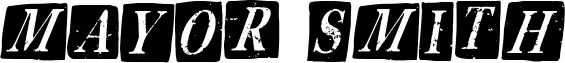 Mayor Smith font by Woodcutter | FontRiver
